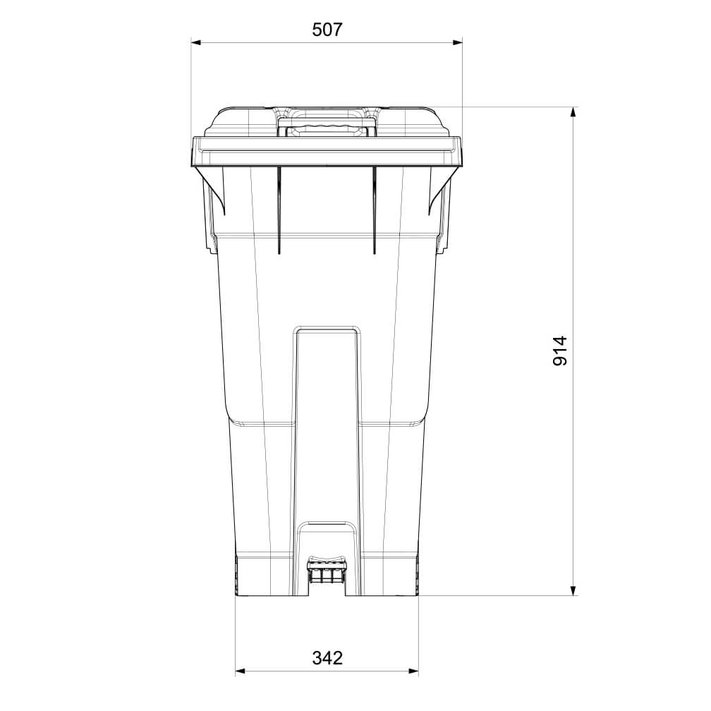 Lixeiras 120 Litros/c pedal - Antares Plásticos