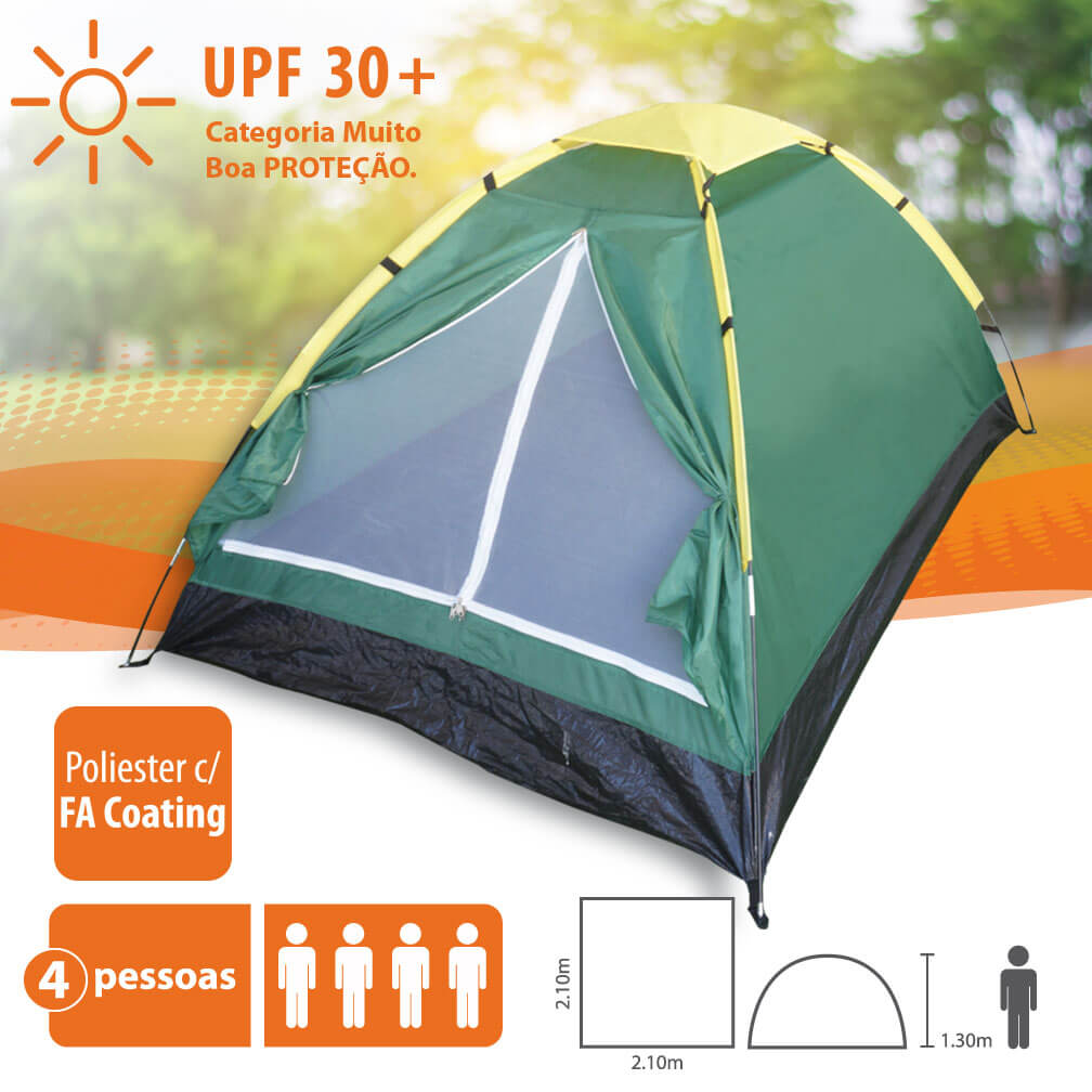 Barraca Camping Barraca 3 Pessoas Benoá Camping 205cm Benoit.com.br