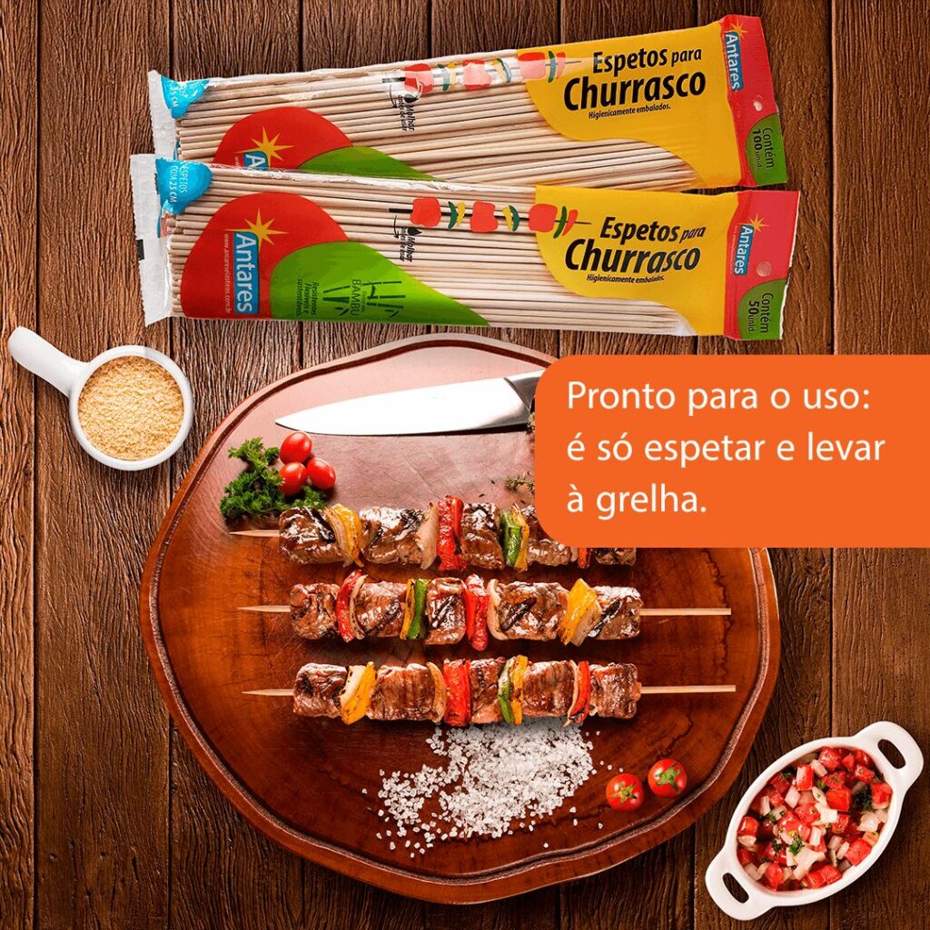 Espetos para Churrasco - 100 unid. - Antares Plásticos